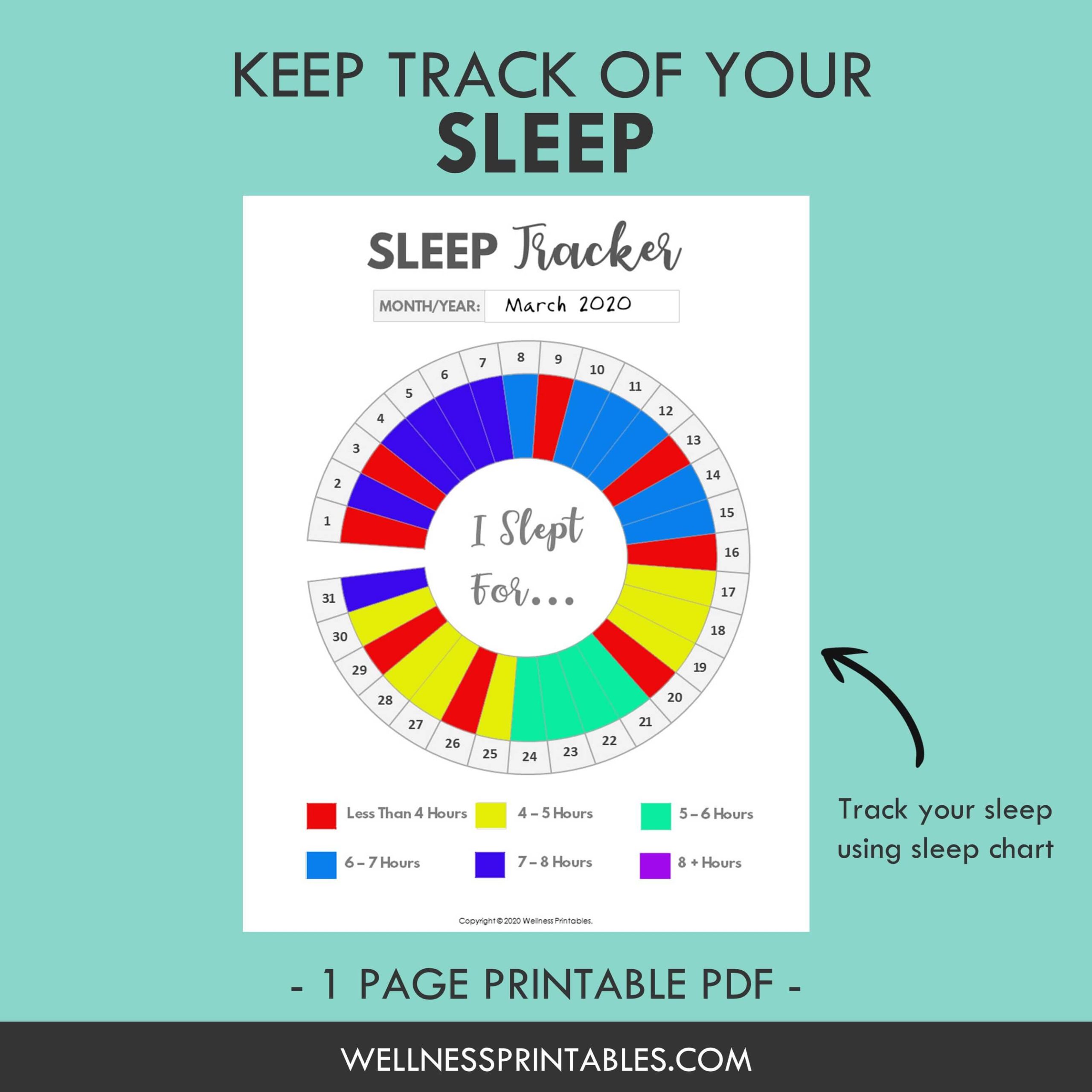 Sleep Tracker Printable - Wellness Printables