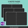 OneNote Black Paper Student Planner - Wellness Printables