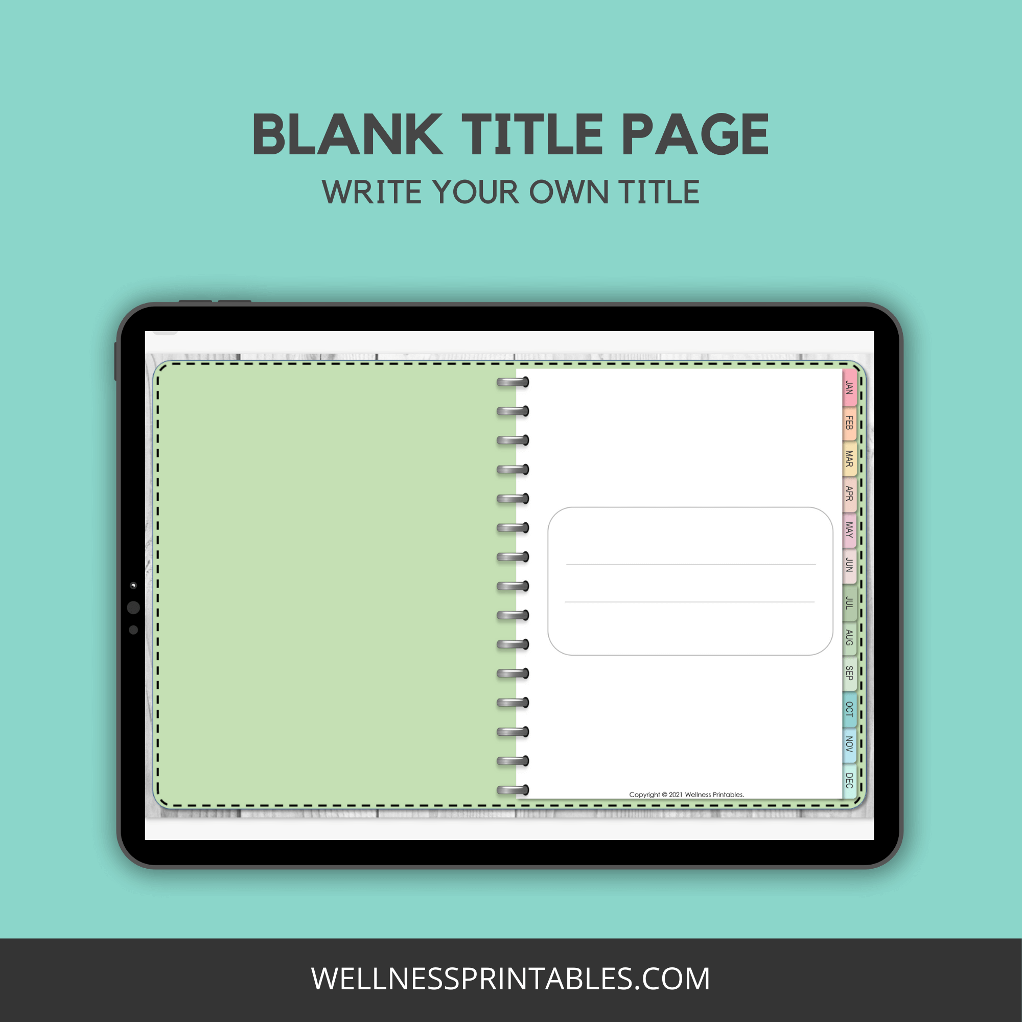 Mood Tracker Goodnotes, Notability Undated Digital Planner - Wellness ...