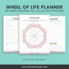 Wheel of Life Planner, Circle of Life Printable - Wellness Printables