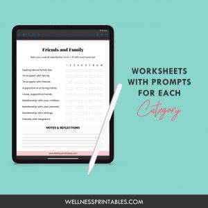 Wheel of Life Planner, Circle of Life Printable - Wellness Printables
